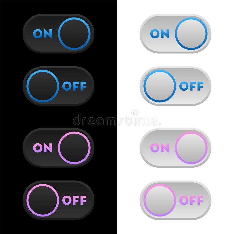 Set of colored web button stock vector. Illustration of gradient - 28427448