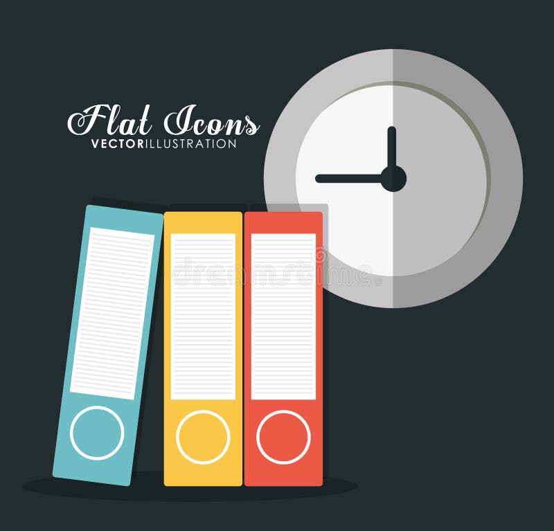 Icon Set. Office Instrument Design. Vector Graphic Stock Illustration ...