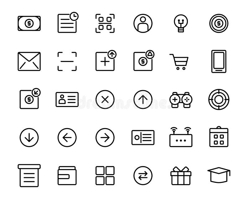 30 icon set payment design stock vector. Illustration of game - 269379719