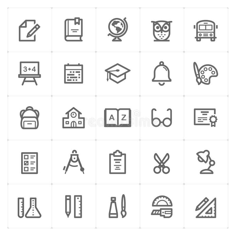 Book outline stroke symbol stock vector. Illustration of icons - 37616226