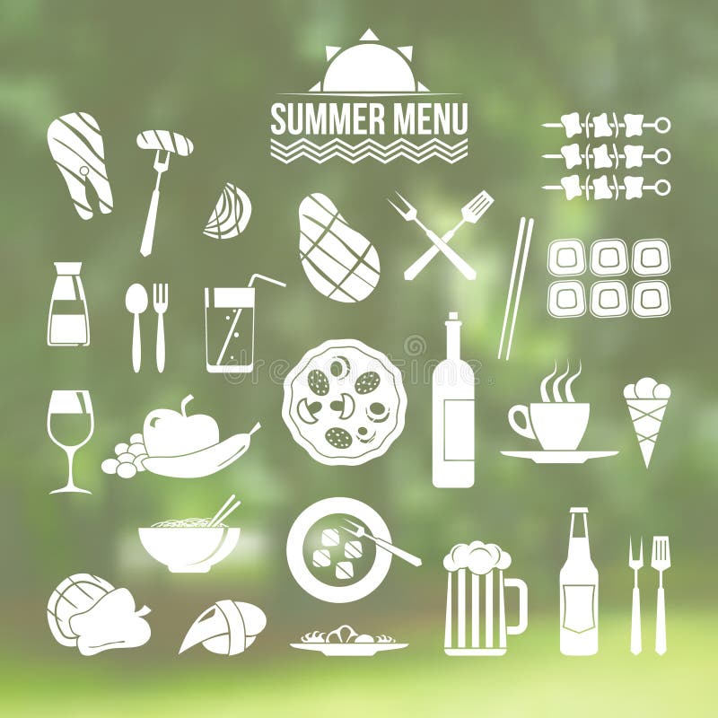 Summer Menu Design with Flamingo and Tropic Leaves. Restaurant Menu ...