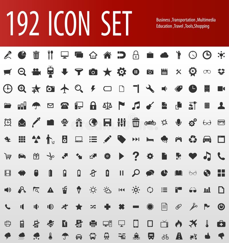 Hand Drawing Line Icons. Vector Doodle Pictogram Set Stock Vector ...