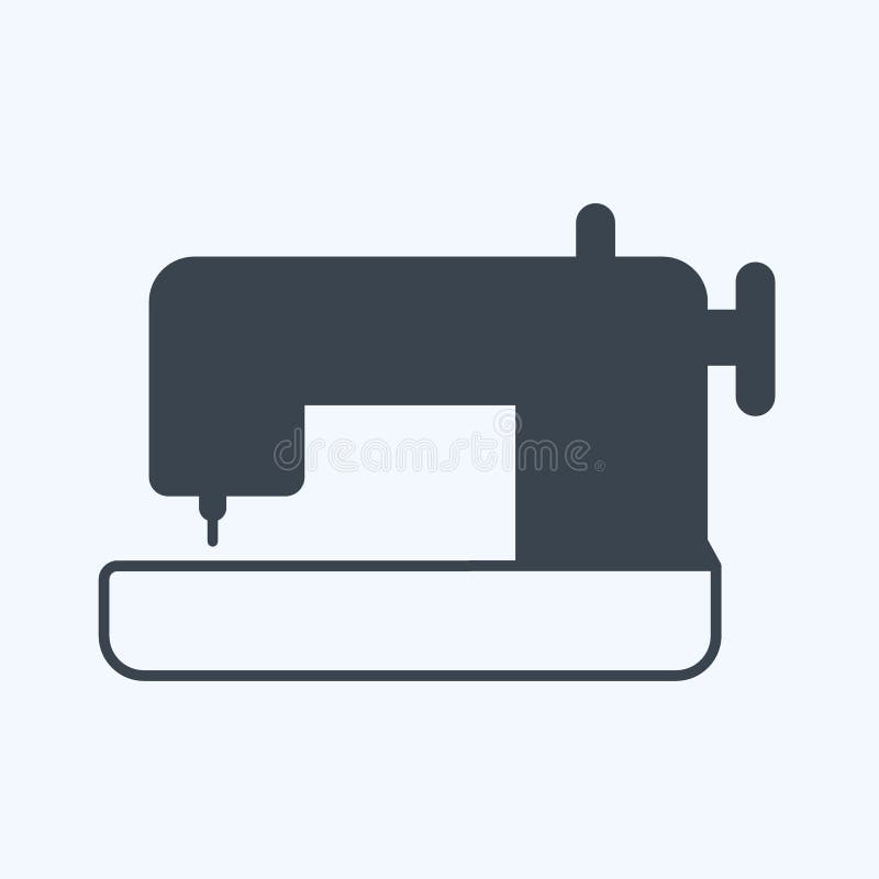 Icon Sewing Machine. Suitable for Home Symbol. Glyph Style. Simple ...