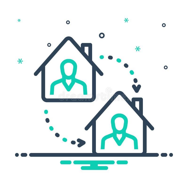 Mix Icon for Shift, Move and Adjacent Stock Vector - Illustration of ...