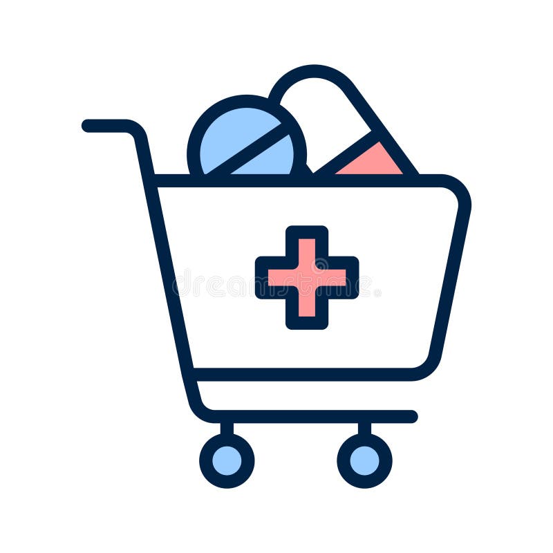 Medicine Cart stock illustration. Illustration of medical - 332680971