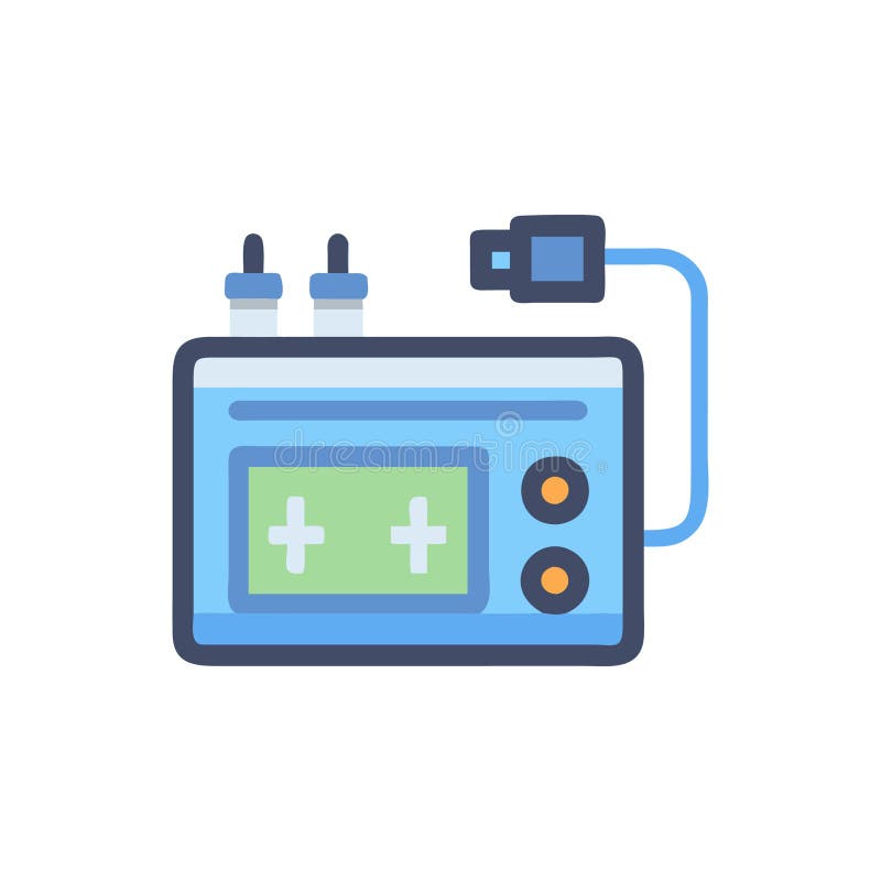 Compact Battery Charger Icon for Fast Charging Stock Image ...