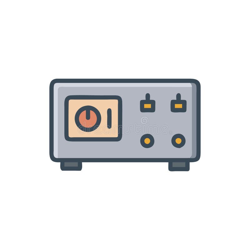 DC Power Supply Icon for Electronics Stock Illustration - Illustration ...