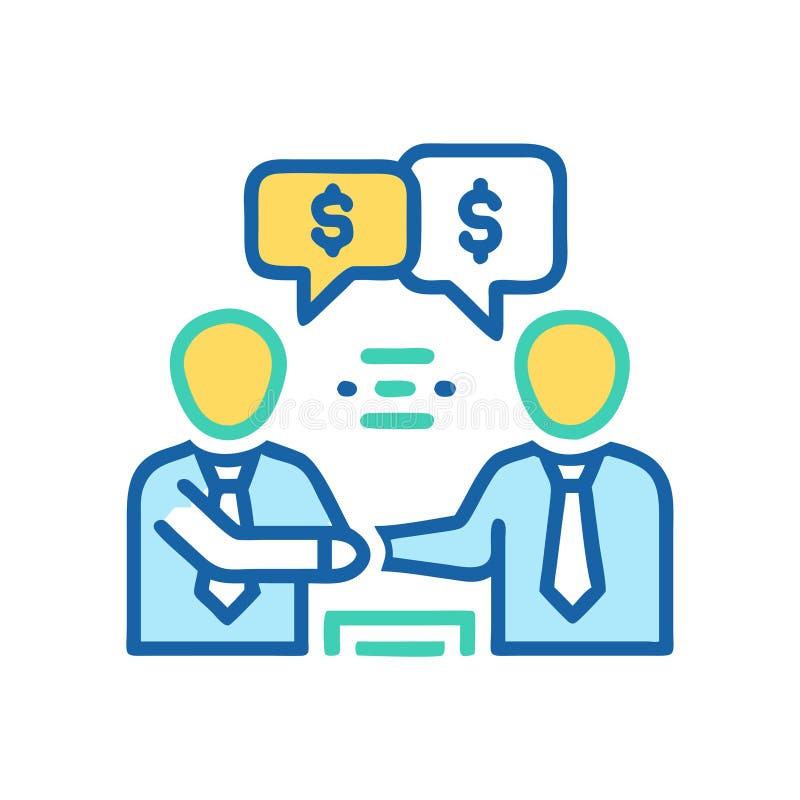 Key Business Negotiation Icon Stock Vector - Illustration of ...