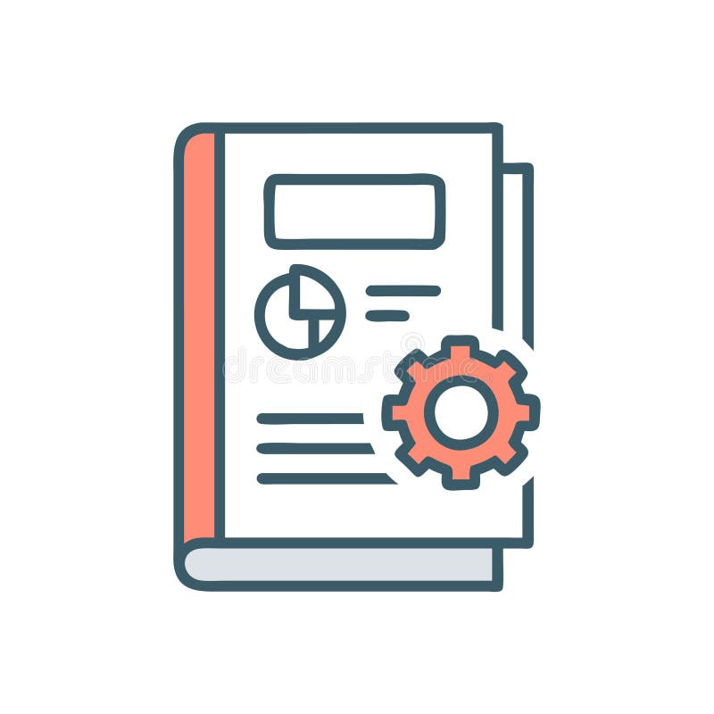 Key Business Operations Manual Icon Stock Vector - Illustration of ...