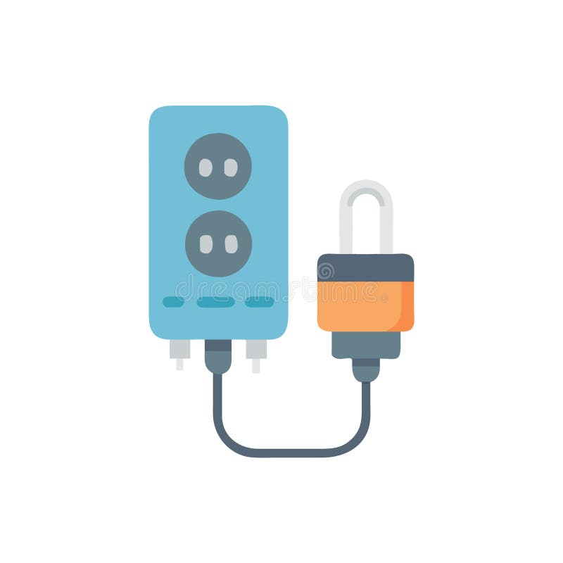 Powerline Adapter Icon for Network Connectivity Stock Photo ...