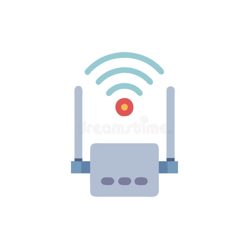 WiFi Extender Icon for Signal Boosting Stock Illustration ...