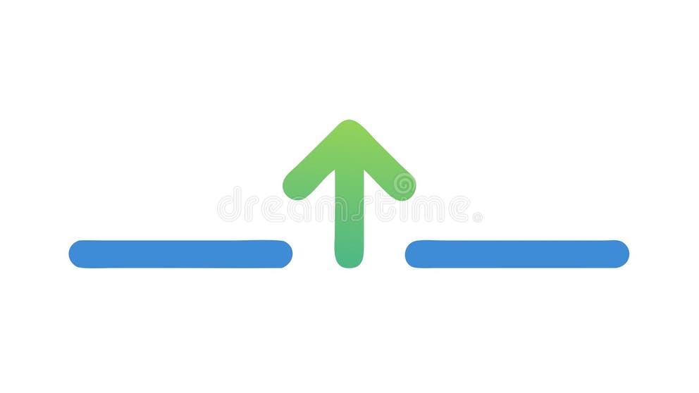 An Icon Showing the Upload Process with a Progress Bar and Arrow ...