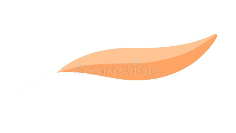 Simple Orange Knife Blade or Wedge Shape Sharp Graphic , Vector Design ...