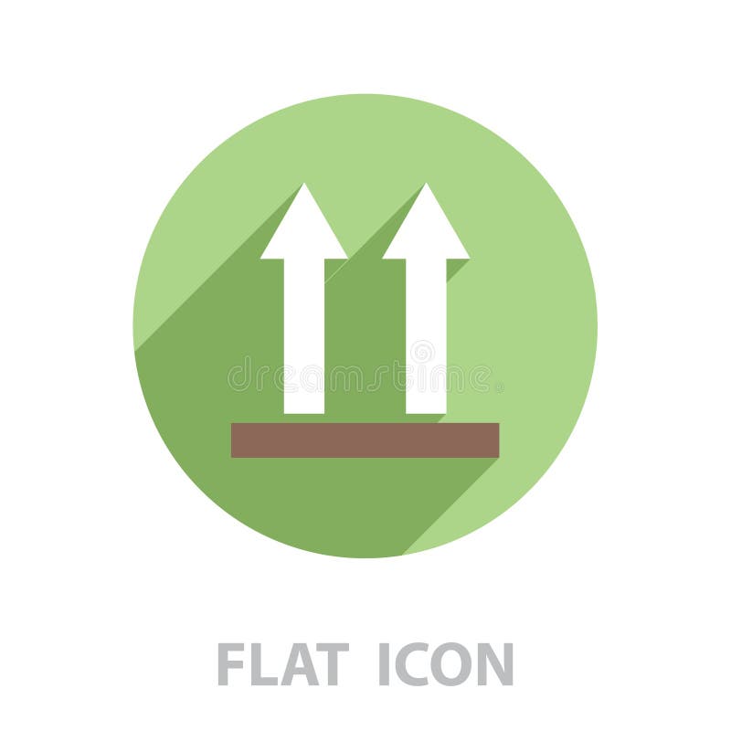 Icon of Side Up sign stock vector. Illustration of arrow - 152769424