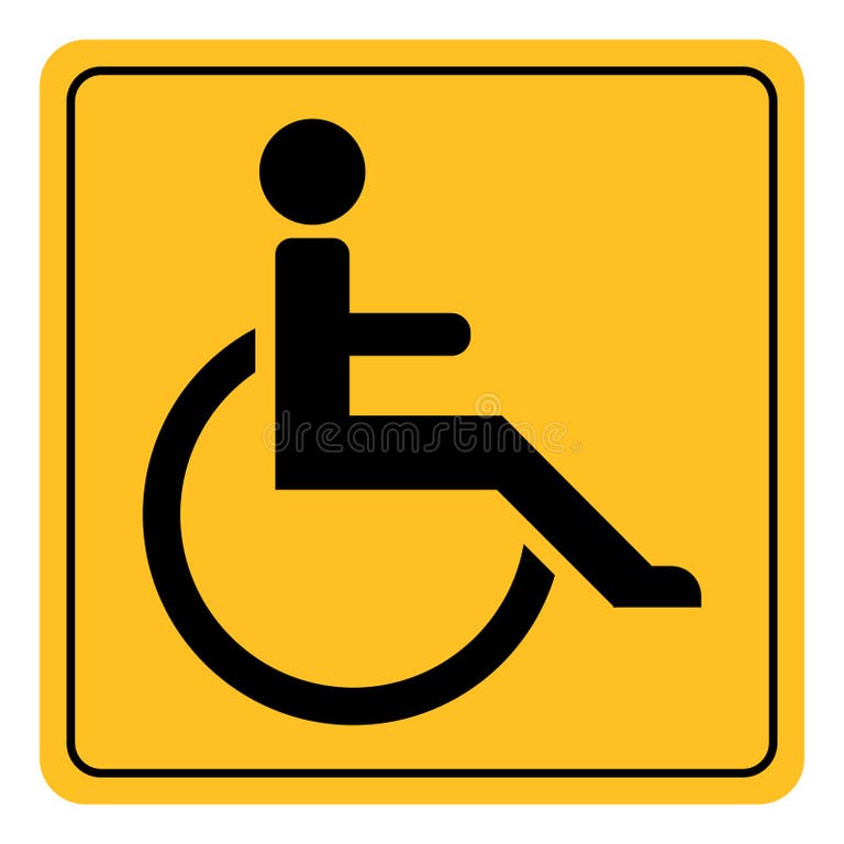 Icon Sign Invalid Disabled Vector Symbol Yellow Square with Rounded ...