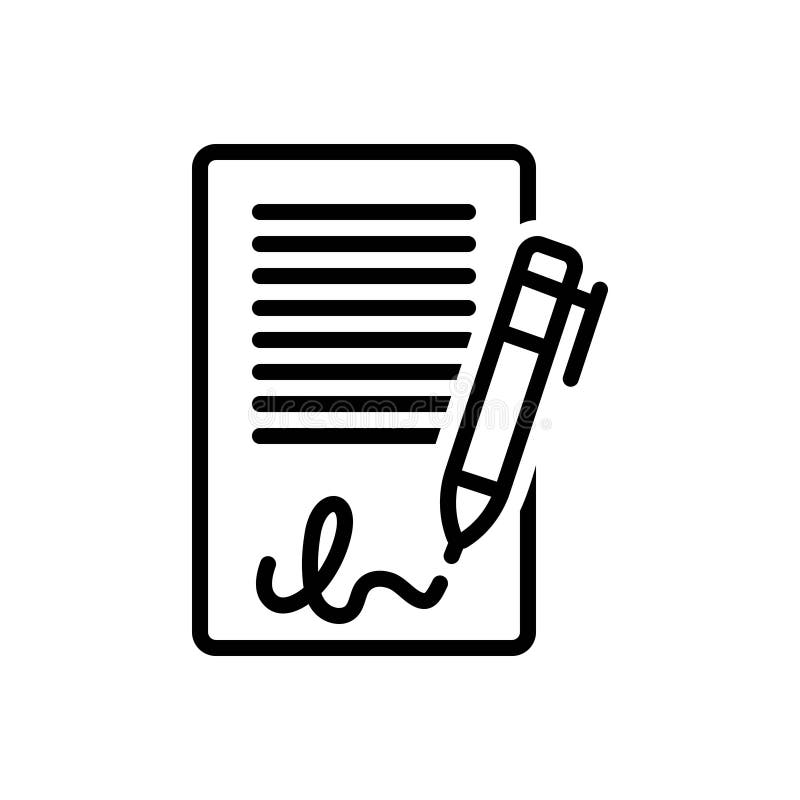 Pen Signatures Stock Illustrations – 283 Pen Signatures Stock ...