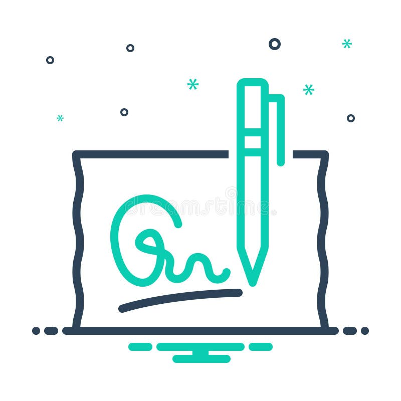 Countersigned Stock Illustrations – 5 Countersigned Stock Illustrations ...