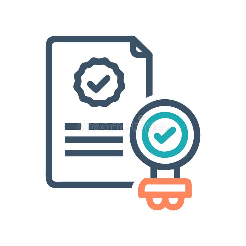 Regulatory Approval Icon for Compliance Stock Vector - Illustration of ...