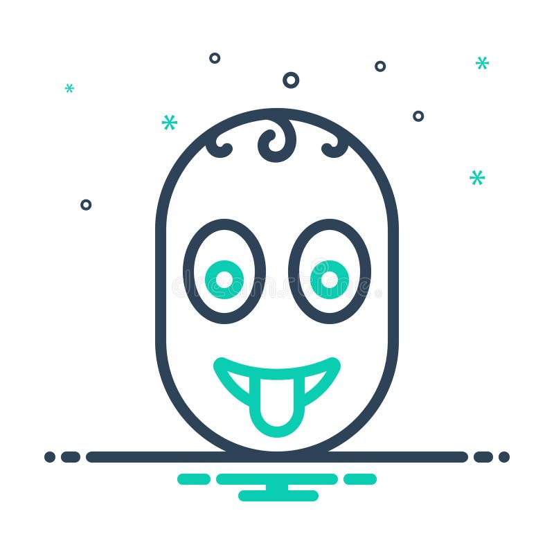 Mix Icon for Silly, Stupid and Foolish Stock Illustration ...