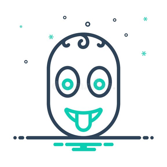 Mix Icon for Silly, Stupid and Foolish Stock Illustration ...