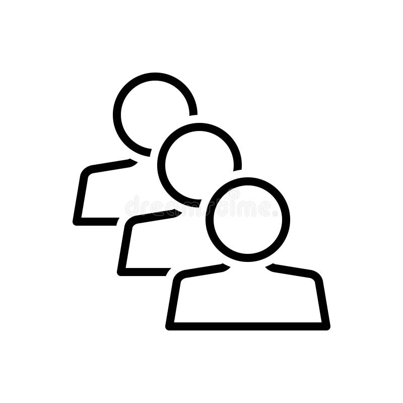 Black Line Icon for Similar, Identical and Equal Stock Vector ...