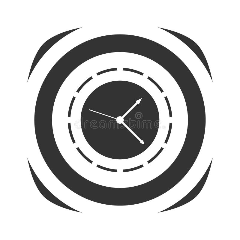 Icon of simple clock stock vector. Illustration of precision - 107699662