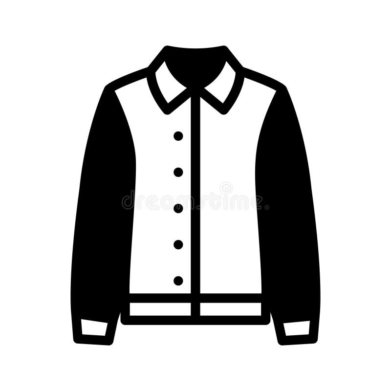 Icon of a Simple Jacket for Layering Stock Vector - Illustration of ...