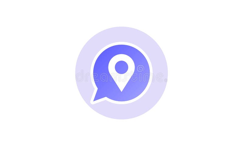 Icon Simple Pin, Logo Point Location, Vector Illustration Symbol Design ...