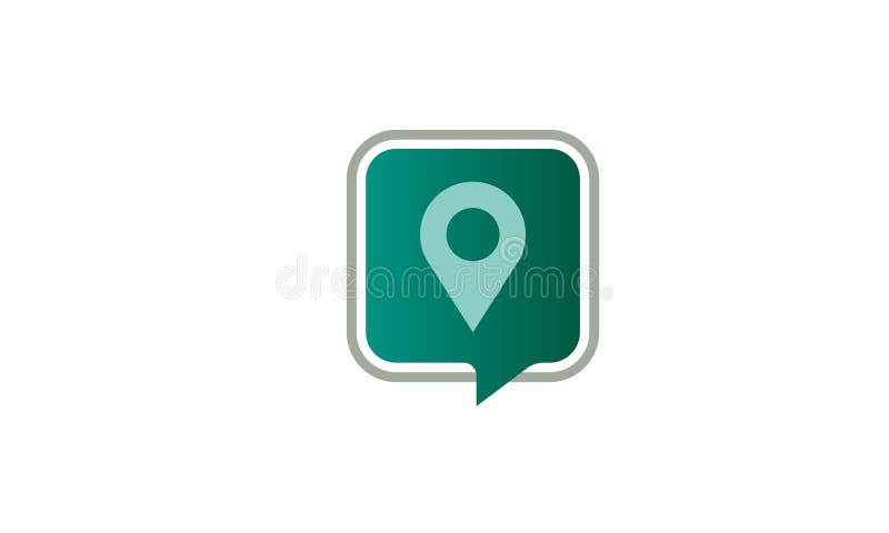 Icon Simple Pin, Logo Point Location, Vector Illustration Symbol Design ...