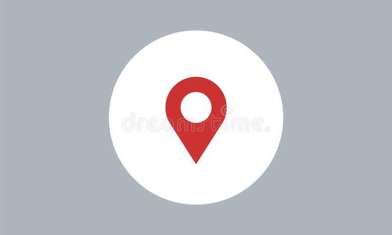 Icon Simple Pin, Logo Point Location, Vector Illustration Symbol Design ...