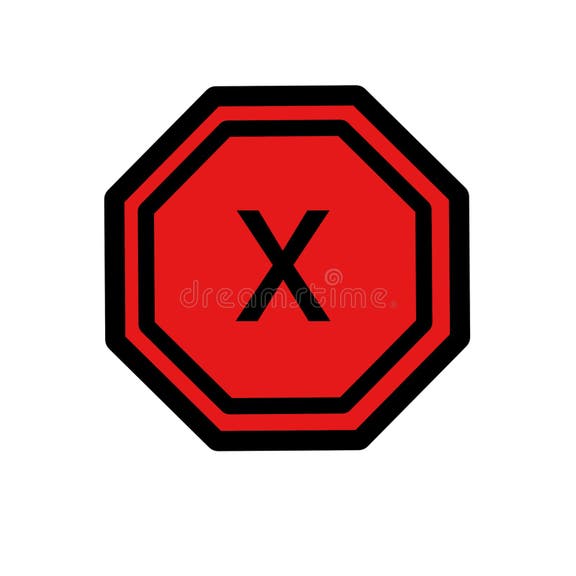 Icon of Simple Red Close Button Stock Illustration - Illustration of ...