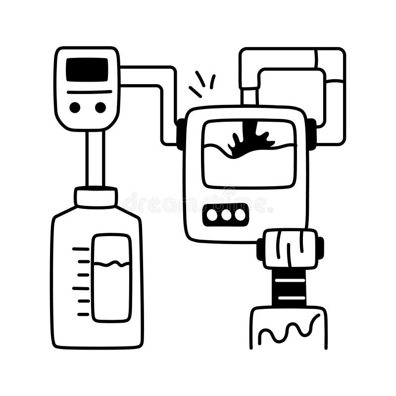 Icon of a Simplified Milk Manufacturing Process Stock Vector ...