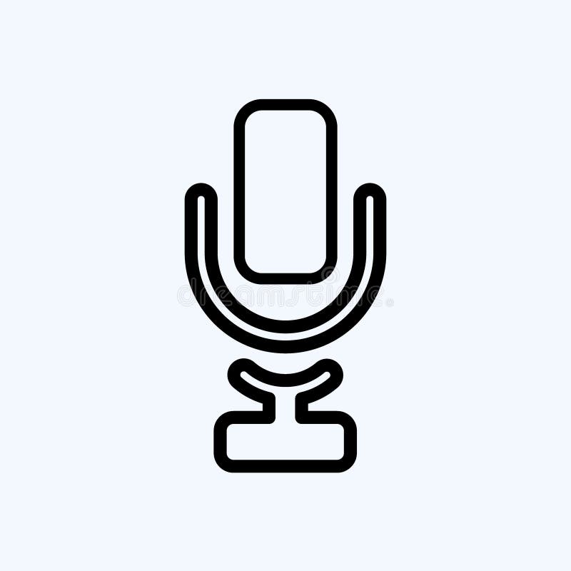 Icon Singing. Suitable for Education Symbol. Line Style. Simple Design ...