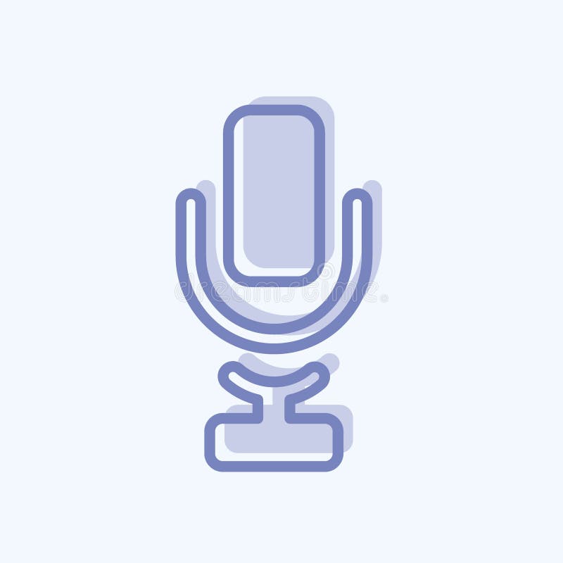 Icon Singing. Suitable for Education Symbol. Two Tone Style. Simple ...