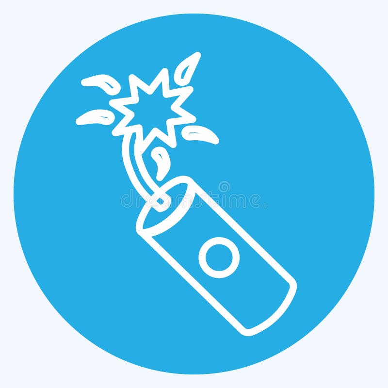 Icon Single Dynamite. Suitable for Wild West Symbol. Blue Eyes Style ...