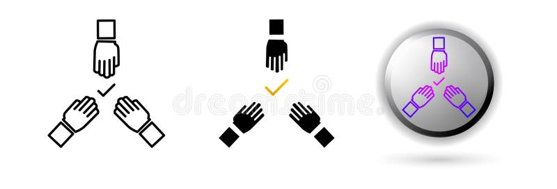 Icon single Organization stock vector. Illustration of line - 370119483