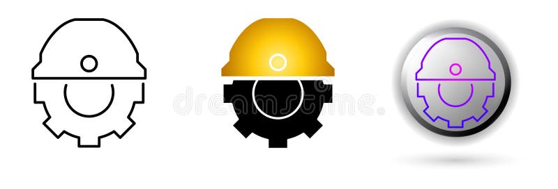 Icon single Worker stock photo. Image of gold, person - 370120032