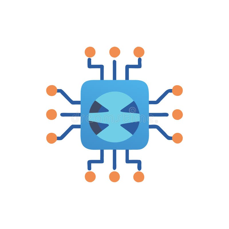 Icon of Singularity for Future Solutions Stock Photo - Illustration of ...