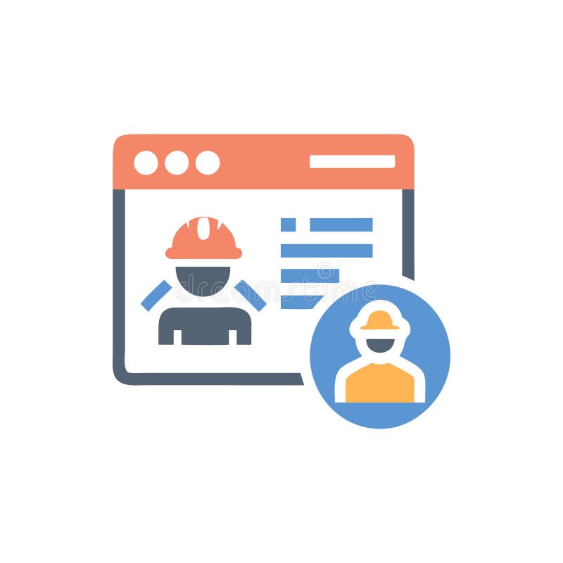 Icon for Site Visits stock illustration. Illustration of residence ...