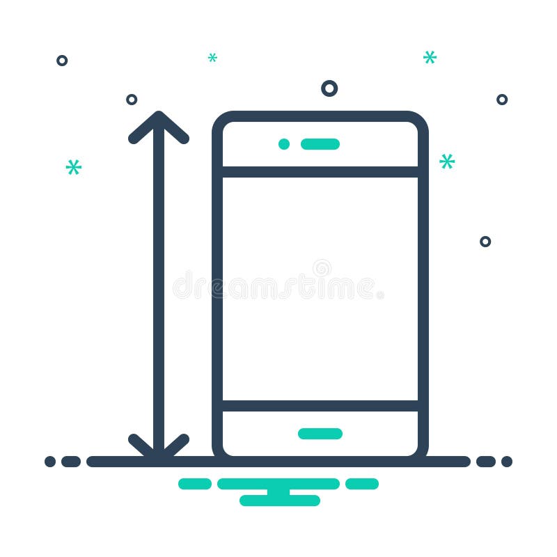 Mix Icon for Size, Dimensions and Measurement Stock Vector ...