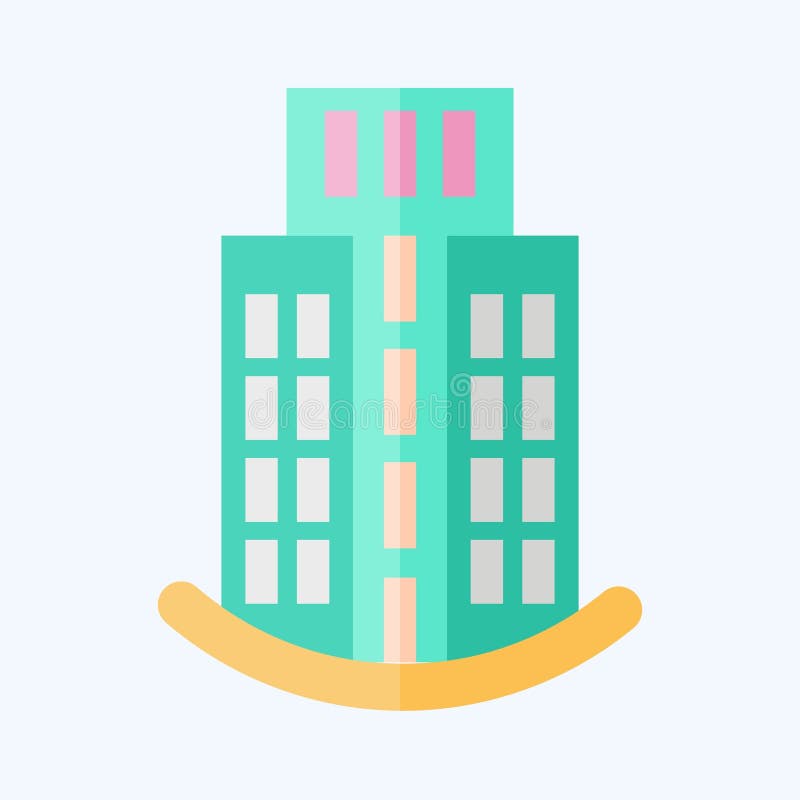 Icon Skyscraper. Related To Icon Building Symbol. Flat Style. Simple ...