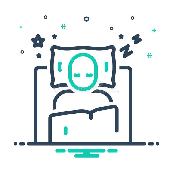 Mix Icon for Sleep, Slumber and Somnolence Stock Vector - Illustration ...