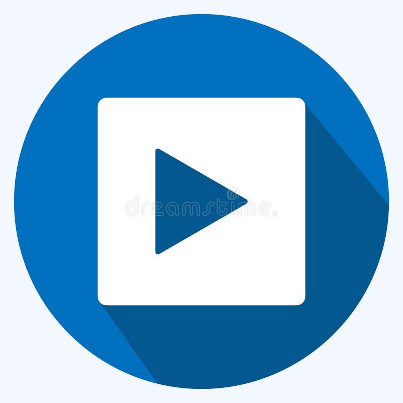 Icon Slideshow. Suitable for Photo Editing Symbol. Long Shadow Style ...