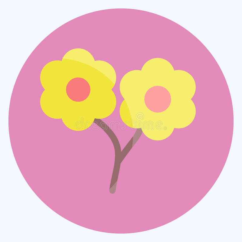 Icon Small Flowers. Suitable for Garden Symbol. Flat Style. Simple ...