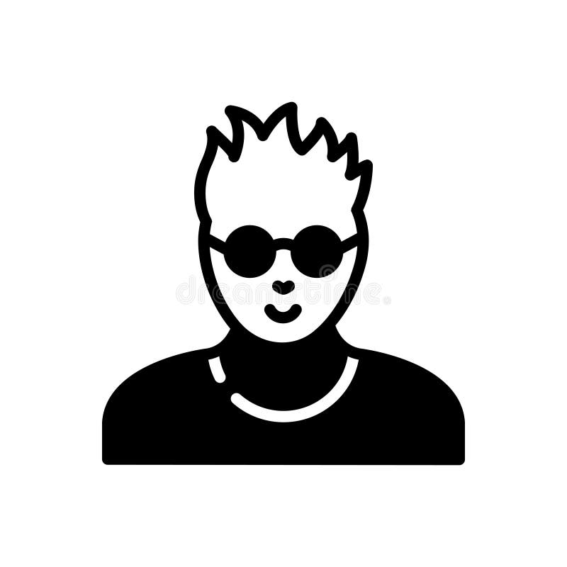 Black Solid Icon for Smart, Clever and Slick Stock Vector ...