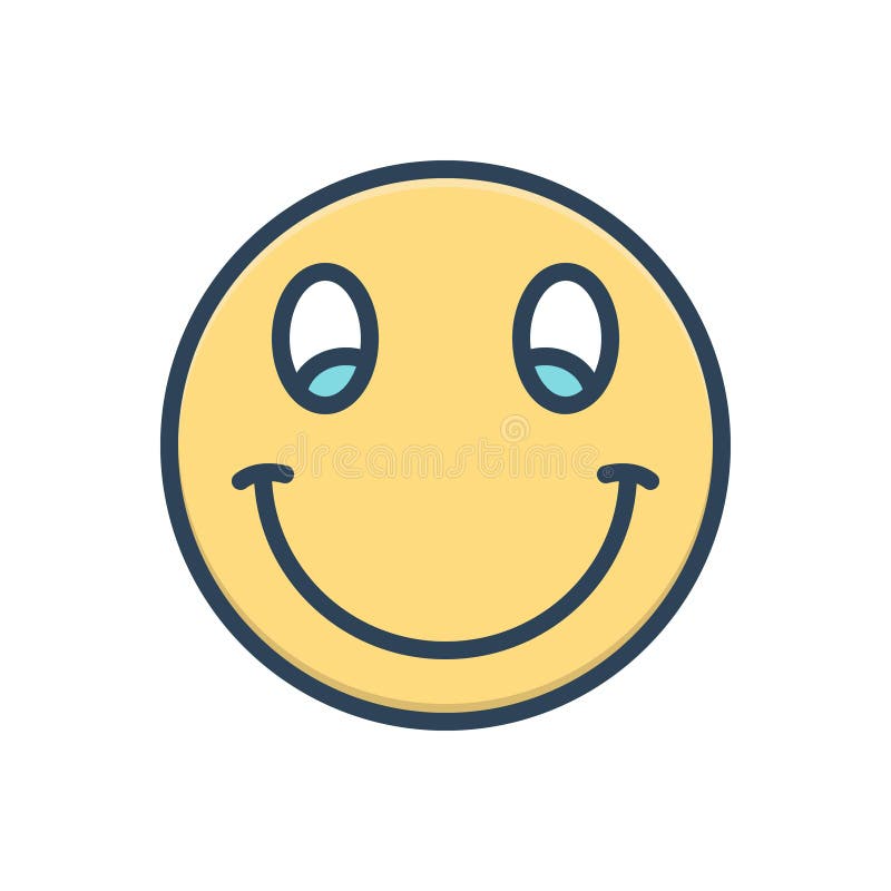 Color Illustration Icon for Smilies, Grin and Smirk Stock Vector ...