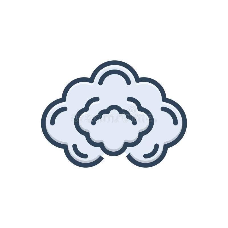 Color Illustration Icon for Smoke, Fume and Smog Stock Vector ...