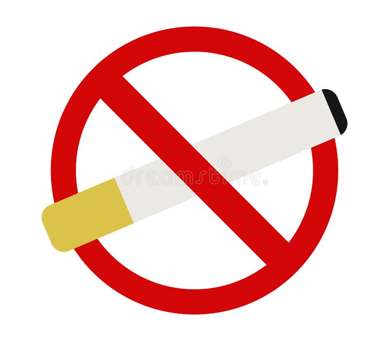 Icon Smoking Ban Illustrated Stock Illustration - Illustration of ...