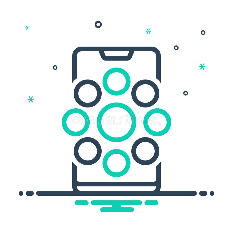 Mix Icon for Social Channels, Communication and Socialize Stock Vector ...