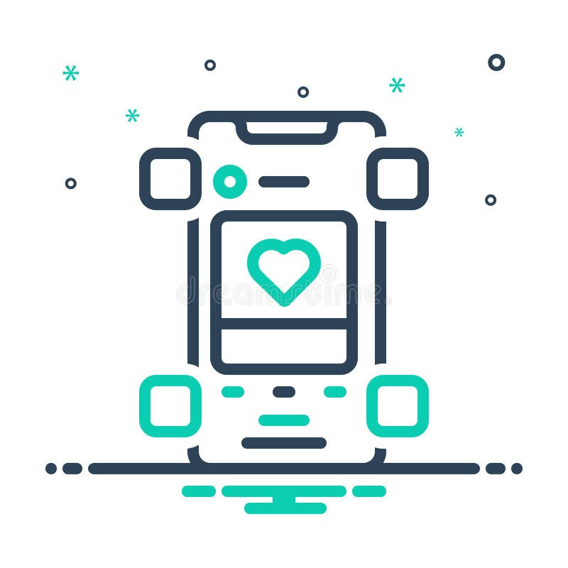 Mix Icon for Social Media, Media and Phone Stock Vector - Illustration ...